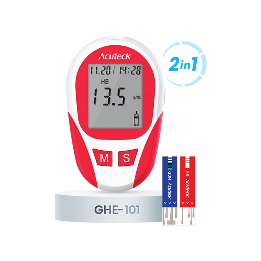 Acuteck 2 in 1 - Bi-Function Blood Glucose and Hemoglobin Monitor - 3zbio